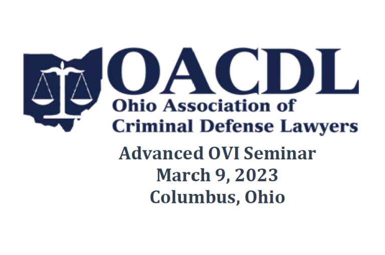 Ohio DUI/OVI Seminar Imparts Important Information — Columbus OVI/DUI ...